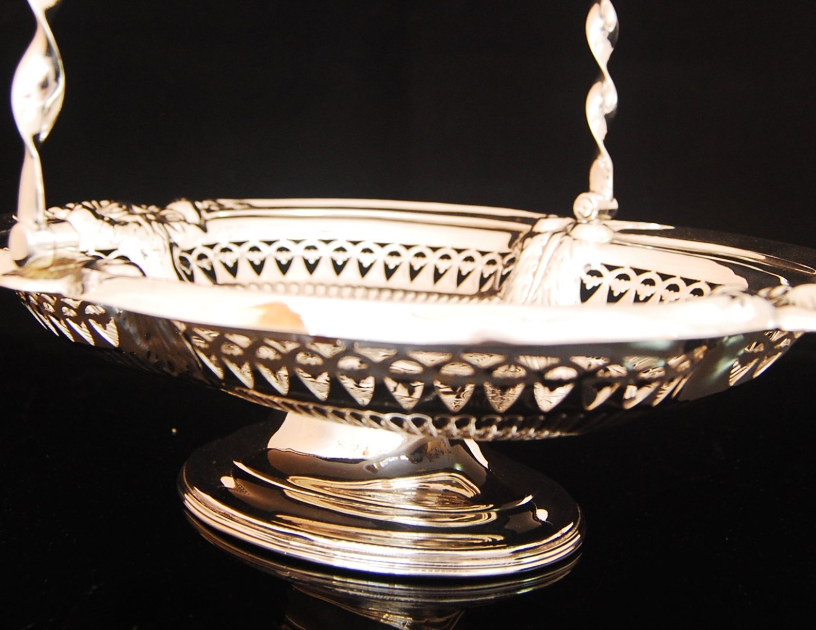 Elegant Silver Plated Basket - Etsy