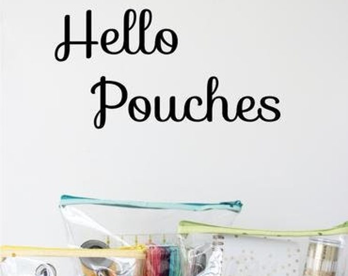 Hello Pouches - A Paper Pattern by Knot + Thread Design - Cute Vinyl ...