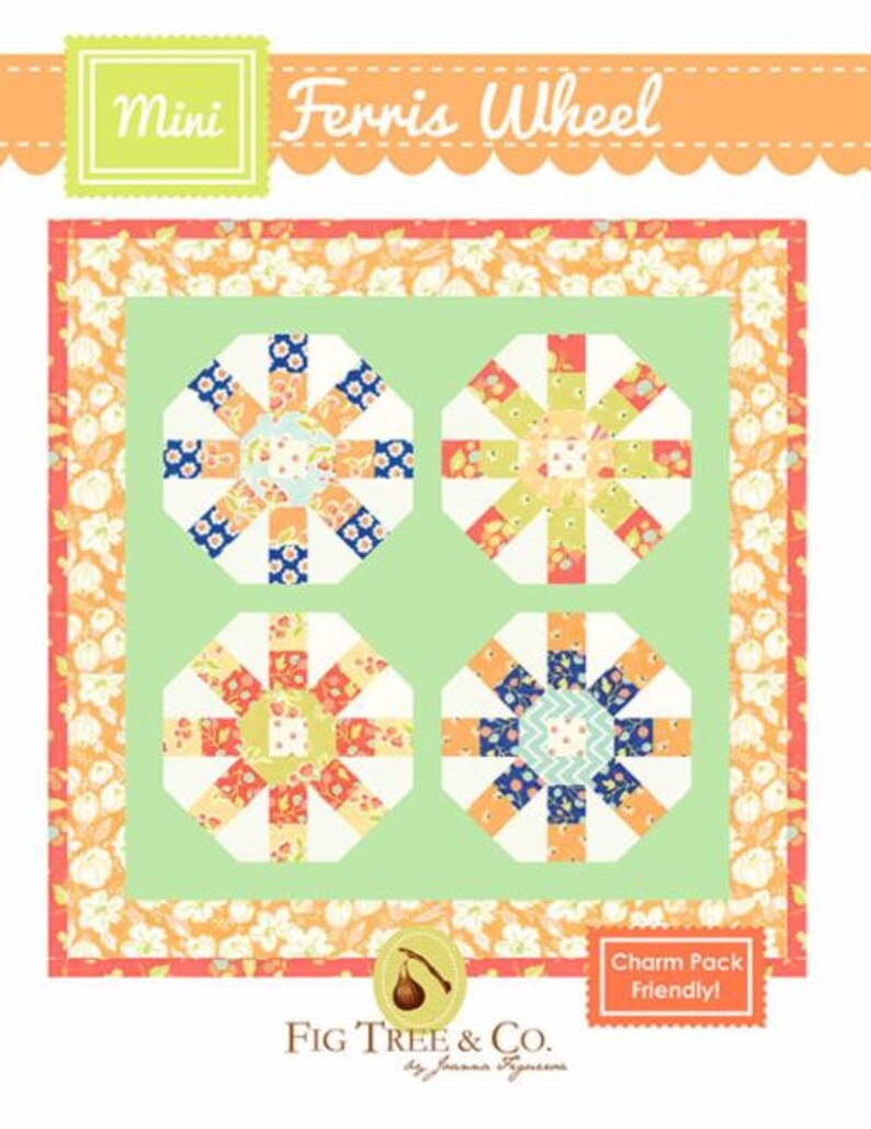 Mini Ferris Wheel Quilt Pattern by Fig Tree & Co. A Paper - Etsy