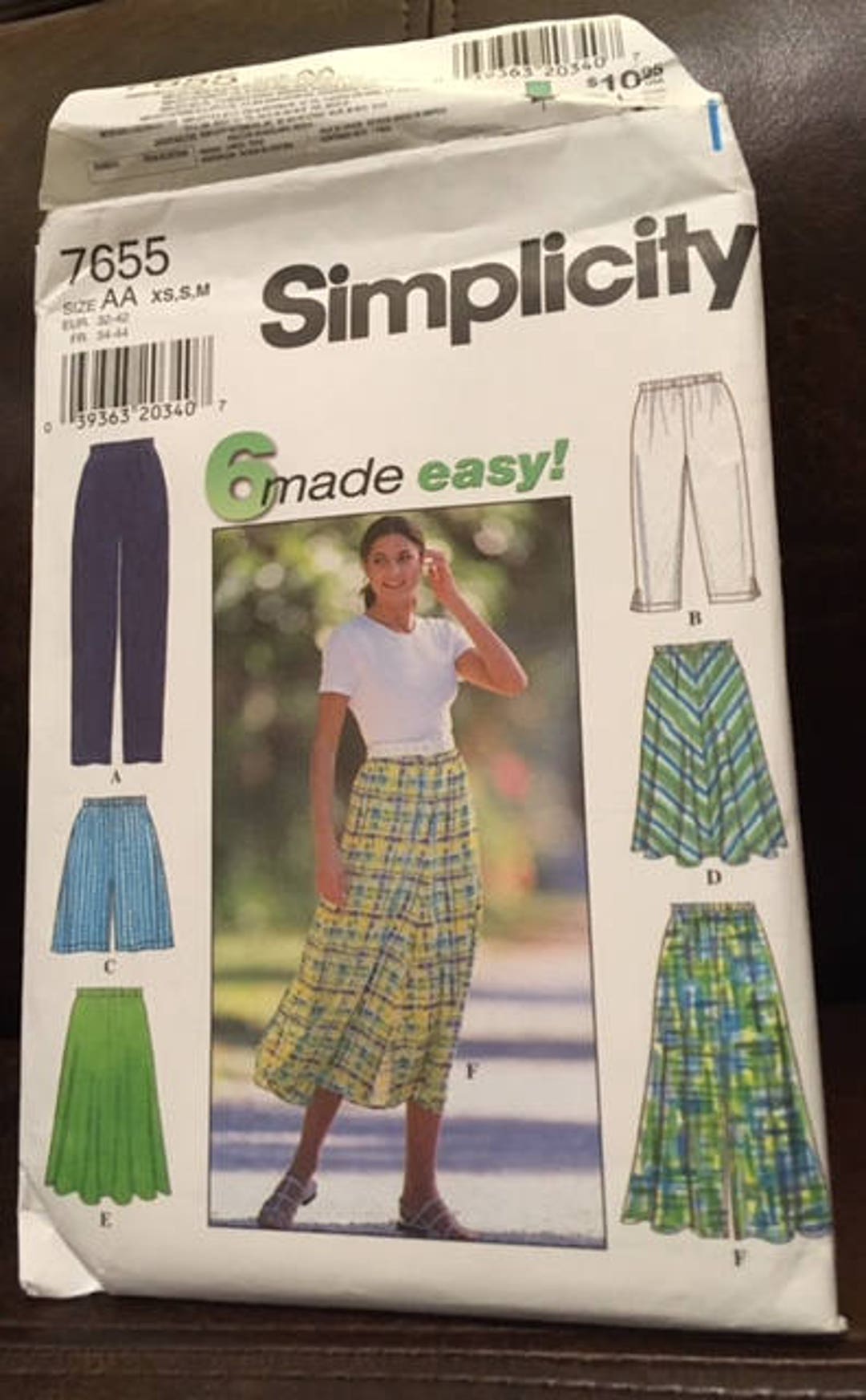 Simplicity #7655 - 6 Made Easy - Misses' Pants, Shorts, and Skirt ...