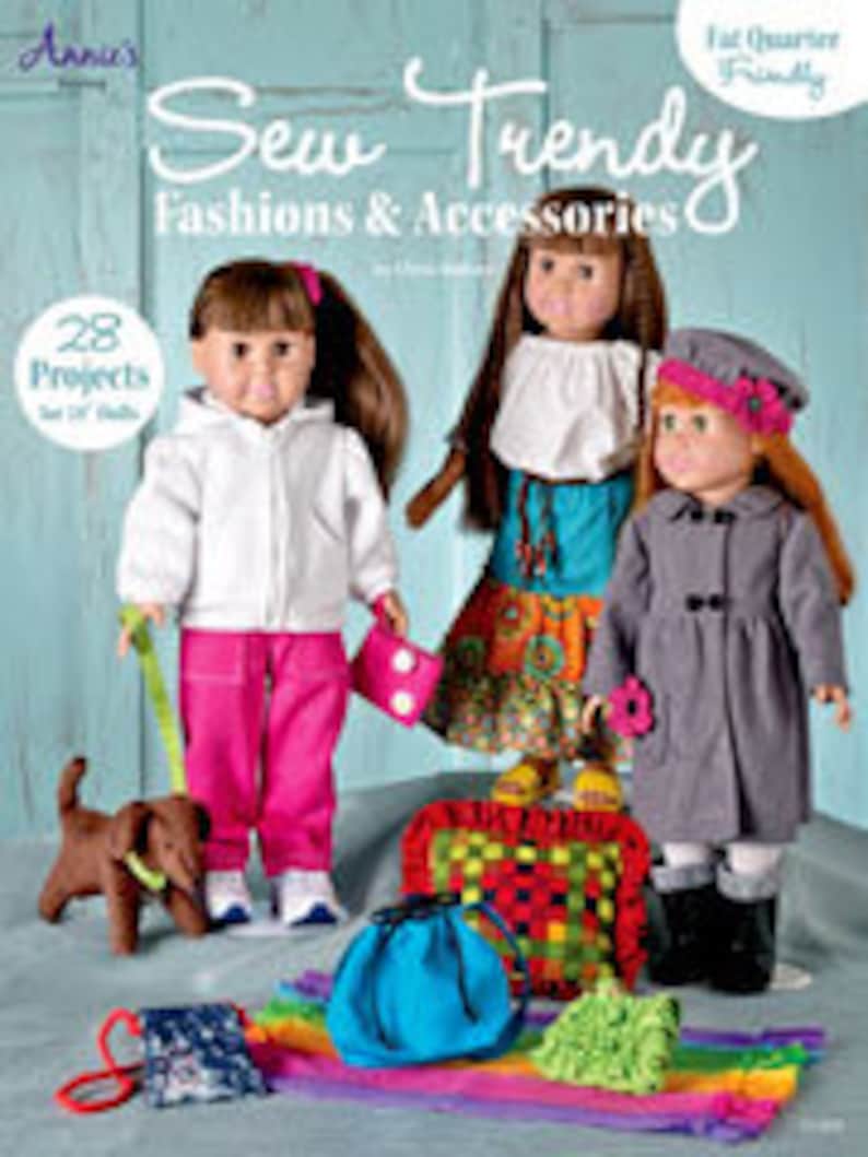 Sew Trendy Fashion and Accessories for 18 Dolls Pattern Book - Etsy