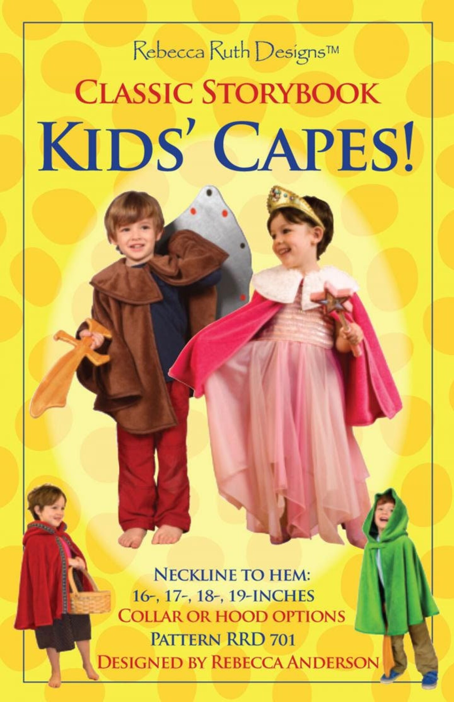 Kids' Capes Classic Storybook a Paper Pattern by - Etsy