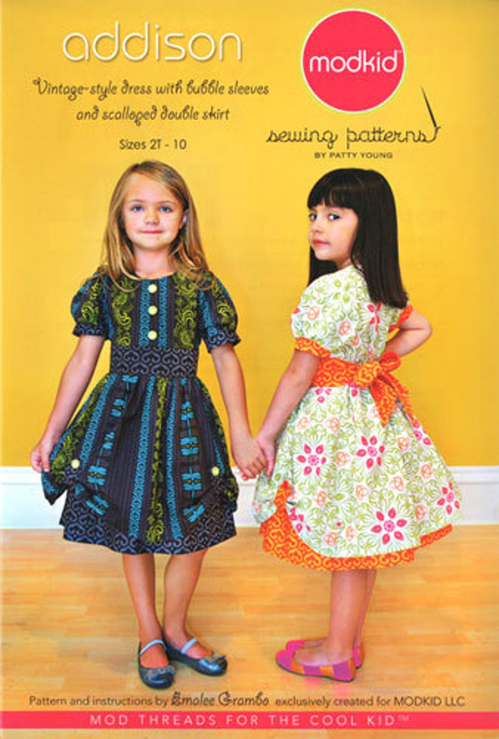 Modkid - Addison - Paper Sewing Pattern for Girl's Dress - Etsy