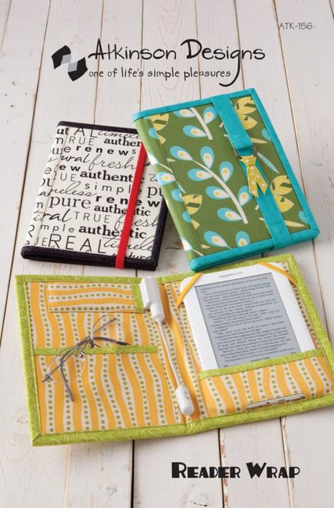 Reader Wrap - A Paper Pattern for a Cover With Pockets for E-readers ...
