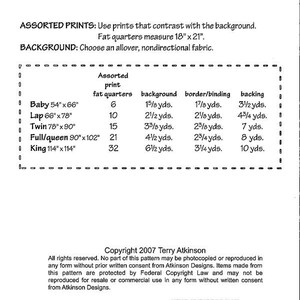 Slide Show - A Terry Atkinson Quilt Pattern - Atkinson Designs - Paper ...