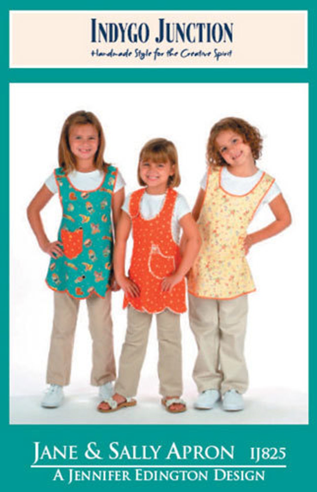 Indygo Junction - Jane and Sally Apron - Paper Sewing Pattern for Girl's Retro Apron - Etsy