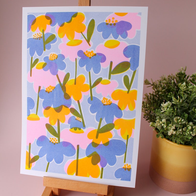 Risograph Print - Etsy