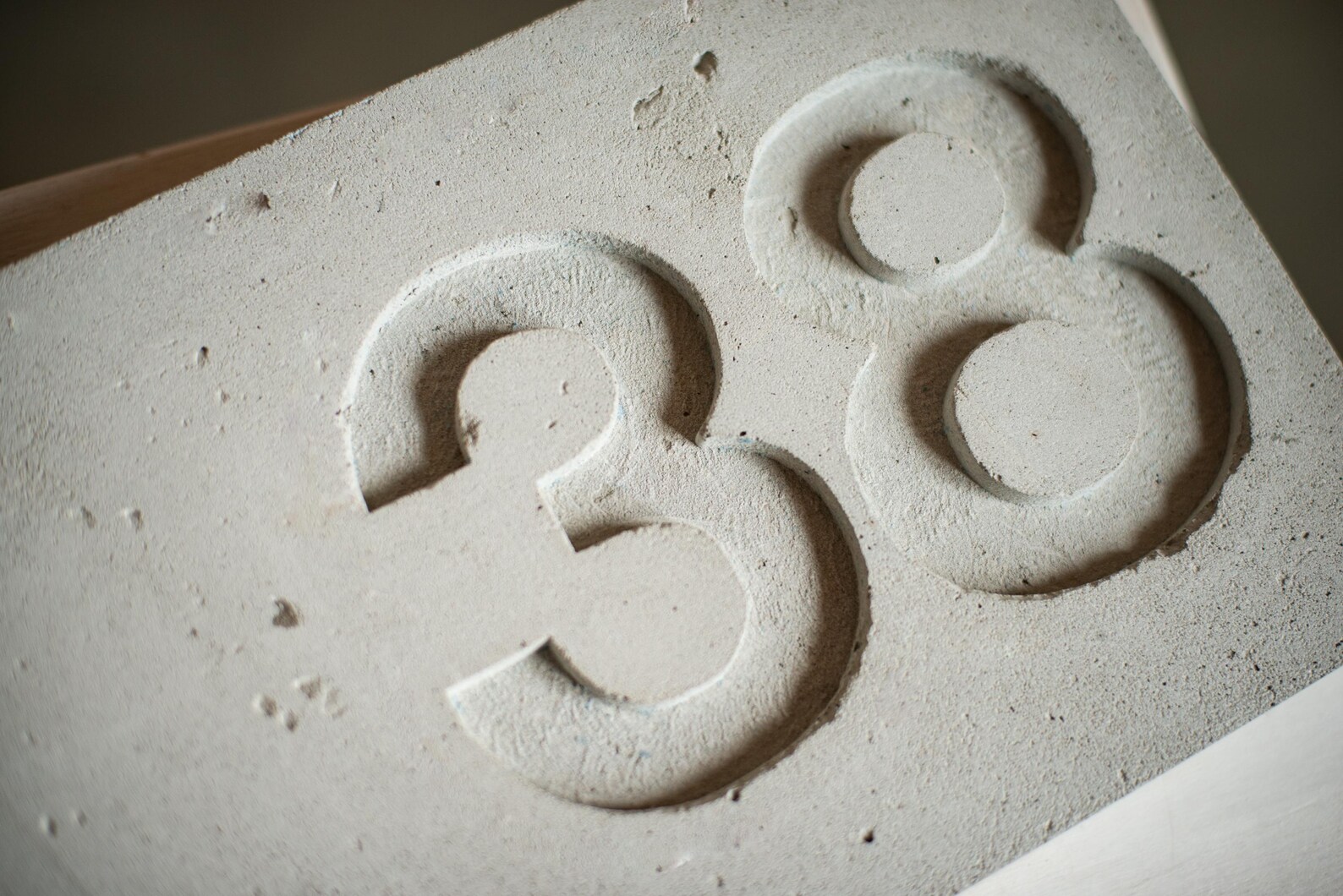 House Numbers in CONCRETE - Custom Door Sign - Etsy