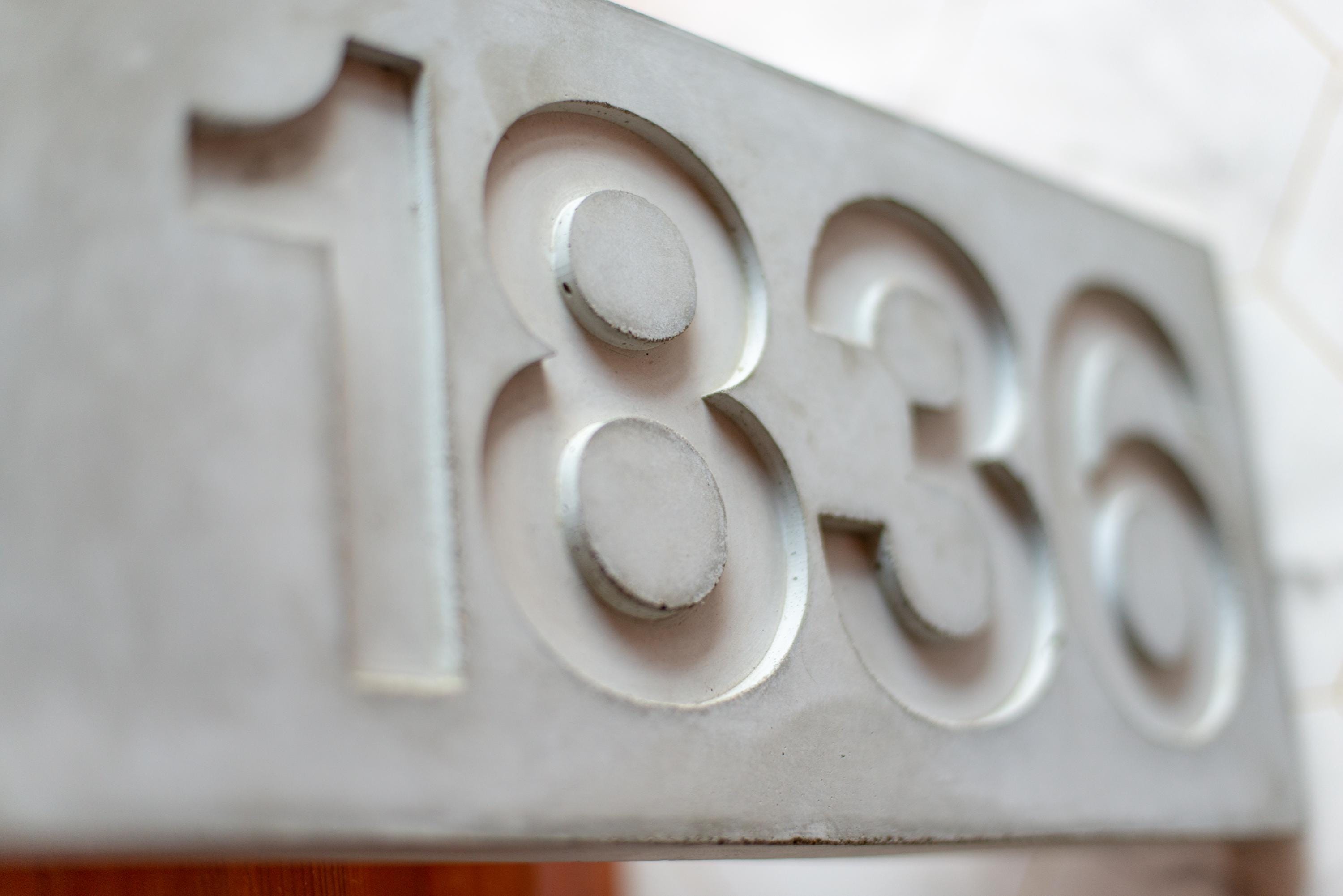House Numbers in CONCRETE - Custom Door Sign - Etsy