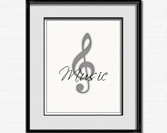 Colorful large Music Notes Wood Wall Sculpture set of 5 music | Etsy