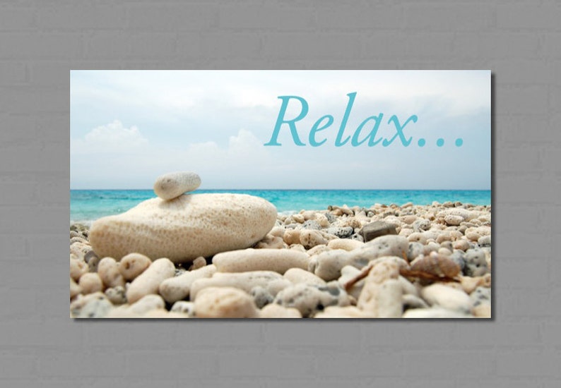 Relax quote decoration printable art poster relax bathroom | Etsy