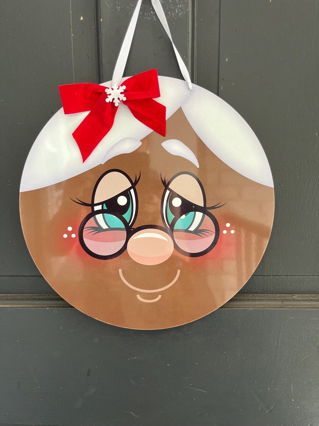 Mrs Claus Door Hanger (brown) - Etsy