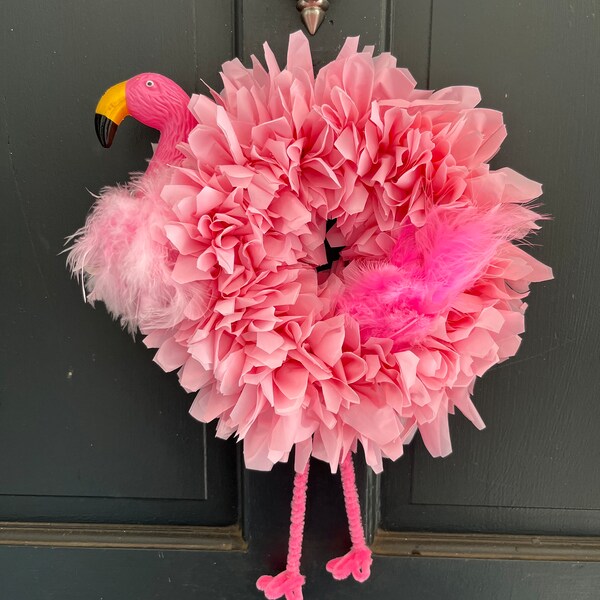 Flamingo Wreath - Etsy