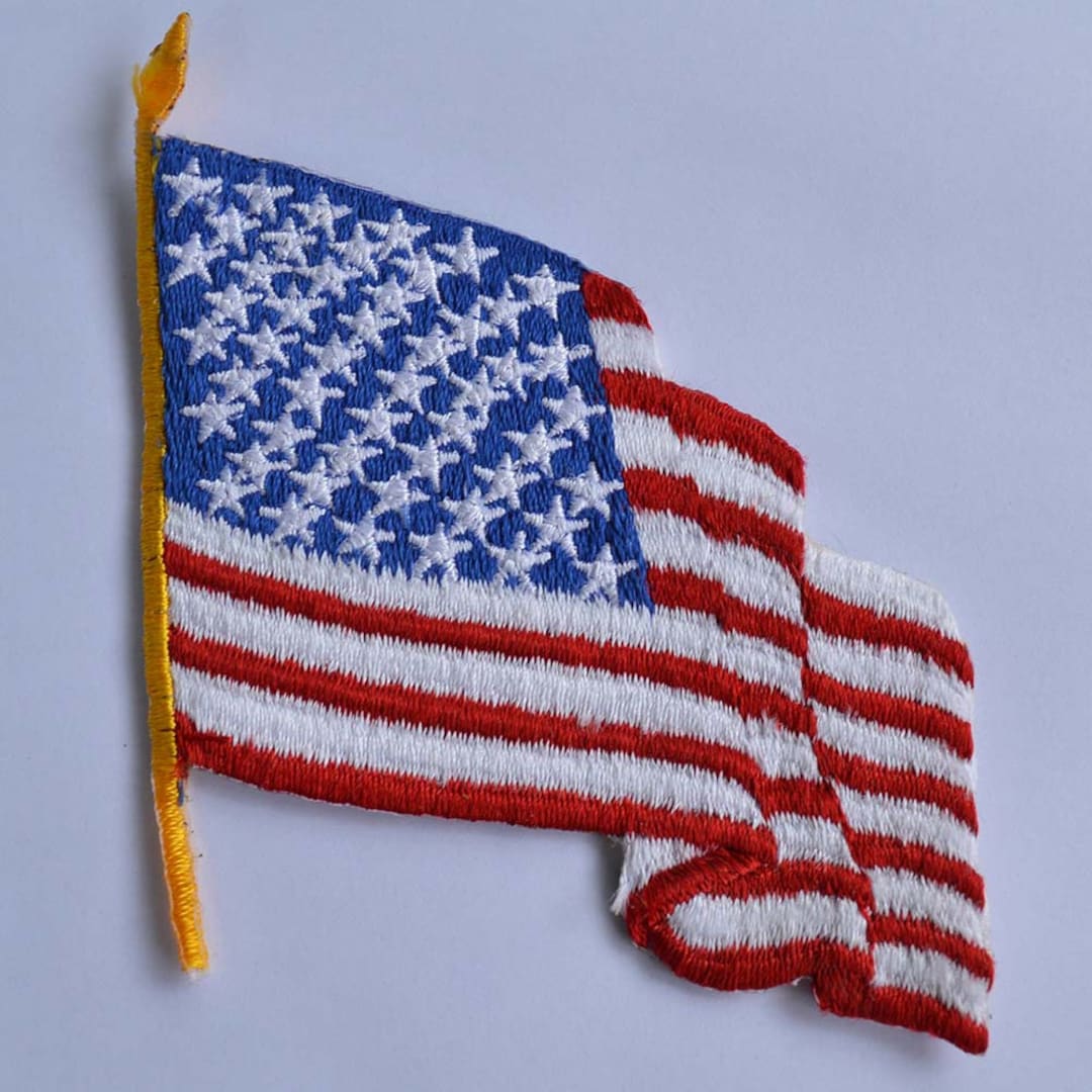 Left Arm Iron on American Flag: 4.75" (L) X 3.50 (H) - Etsy