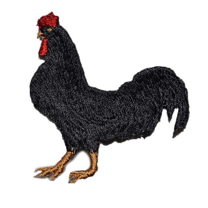Embroidered Rooster - Etsy