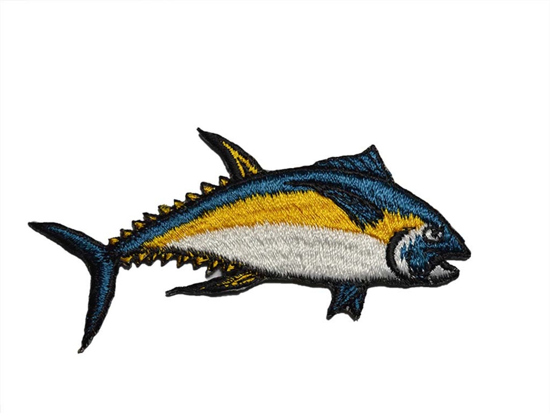 Embroidered Swordfish: 4" (L) X 1.5" (H) - Etsy