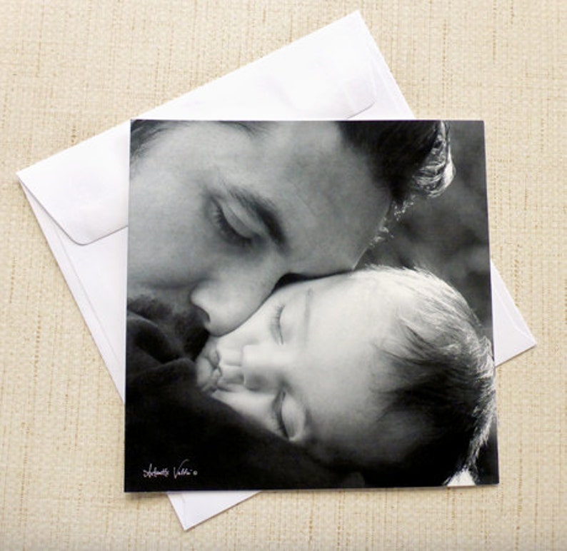 FATHER AND SON Greeting Card, Baby and Expecting Card, Baby Shower Card ...