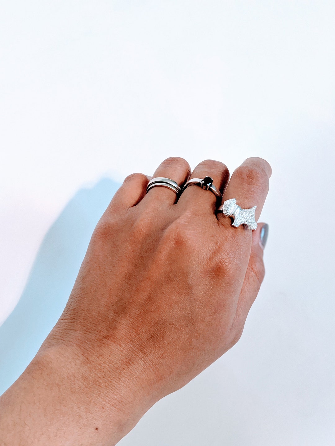 Scottie Ring Solid Sterling Silver - Etsy