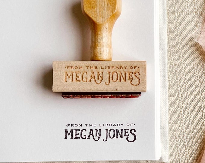 Personalized From the Library of Stamp | Self Inking Stamp | Custom ...