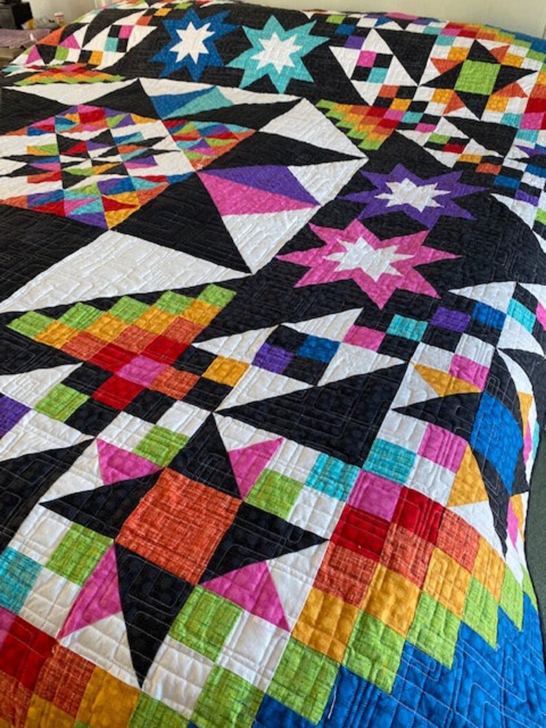Handmade Quilt King Size fabulous' Designed by - Etsy