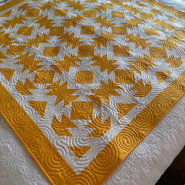 Two Color Quilt - Etsy