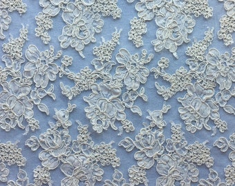 Alencon Lace Fabric | Etsy