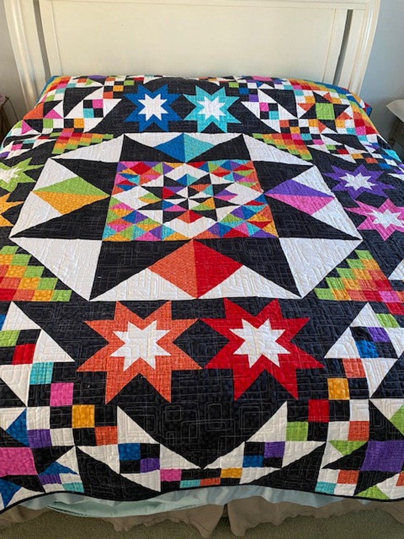 Handmade Quilt King Size fabulous' Designed by - Etsy