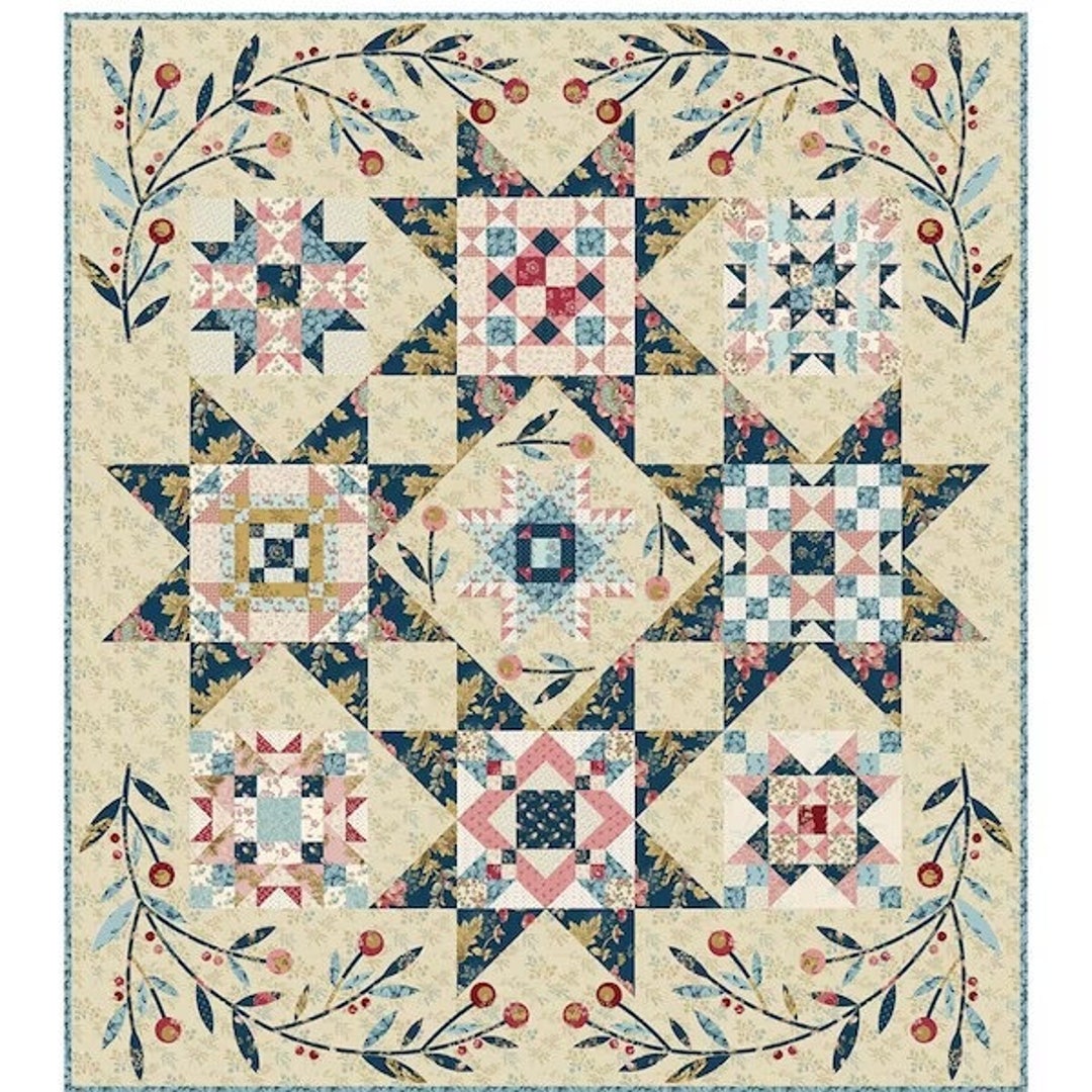 Super Bloom PRE_CUT Fabric Quilt Kit-pattern is Not - Etsy