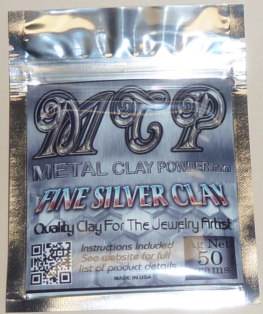 MCP Metal Clay Powder 50g Fine Silver Clay Version4 - Etsy