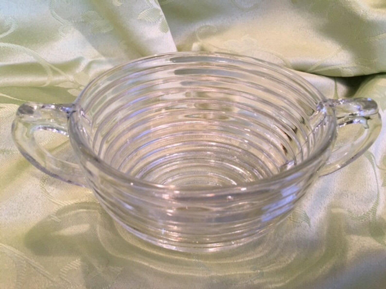 Anchor Hocking Depression Glass Manhattan Pattern Vintage Sugar Bowl - Etsy