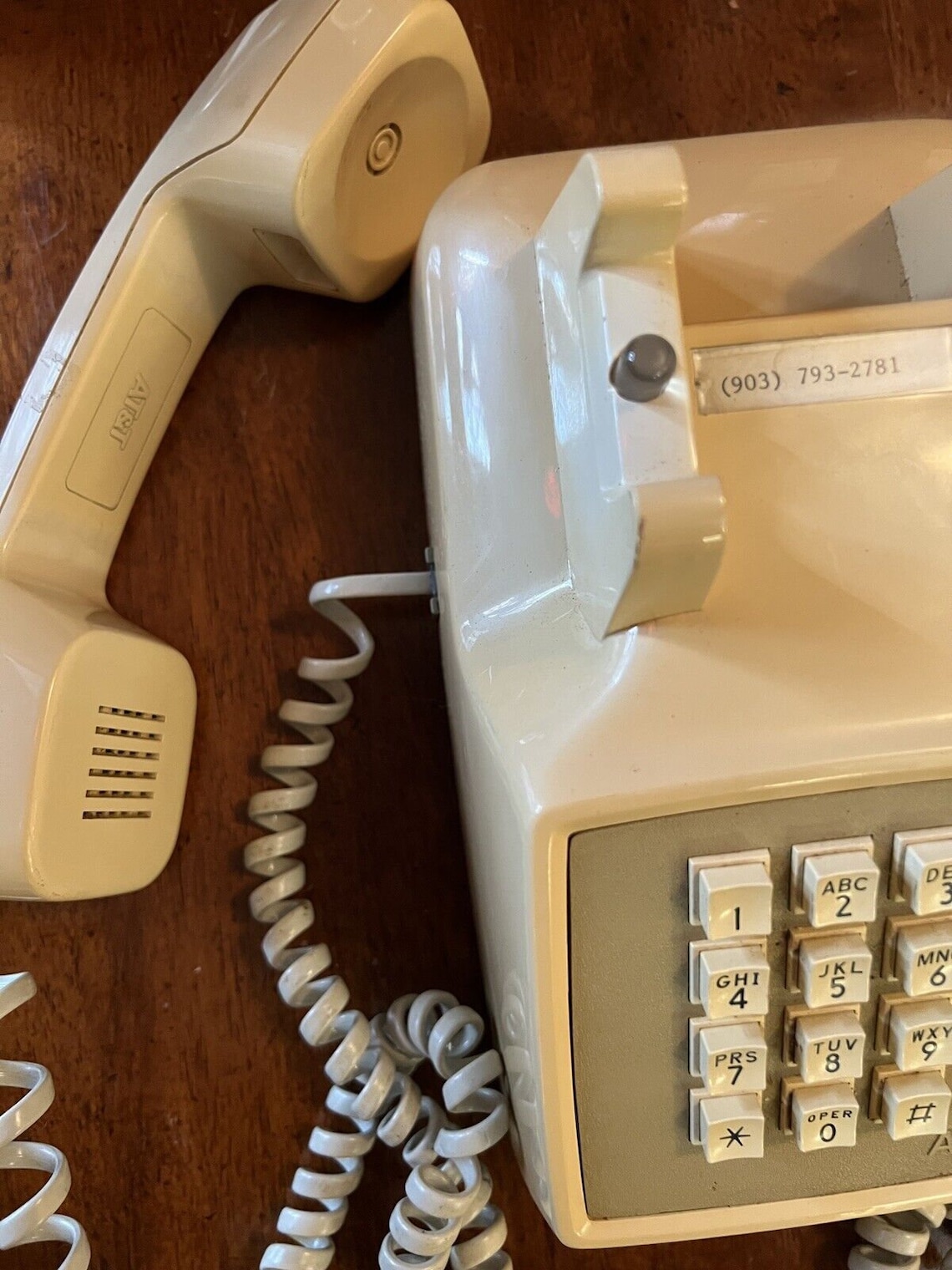 Vintage AT&T Push Button Beige Desk Phone CS2500DMGF - Etsy