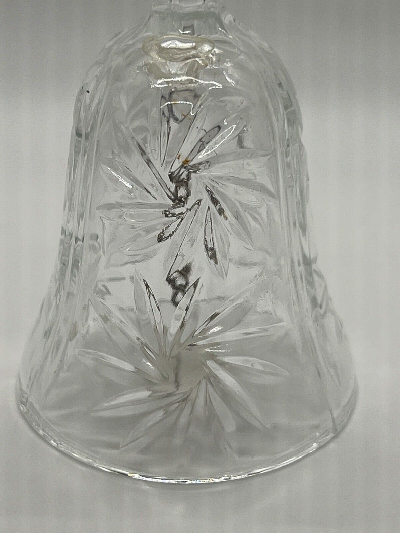Vintage Leaded Crystal Cut Art Glass Bell 5 - Etsy