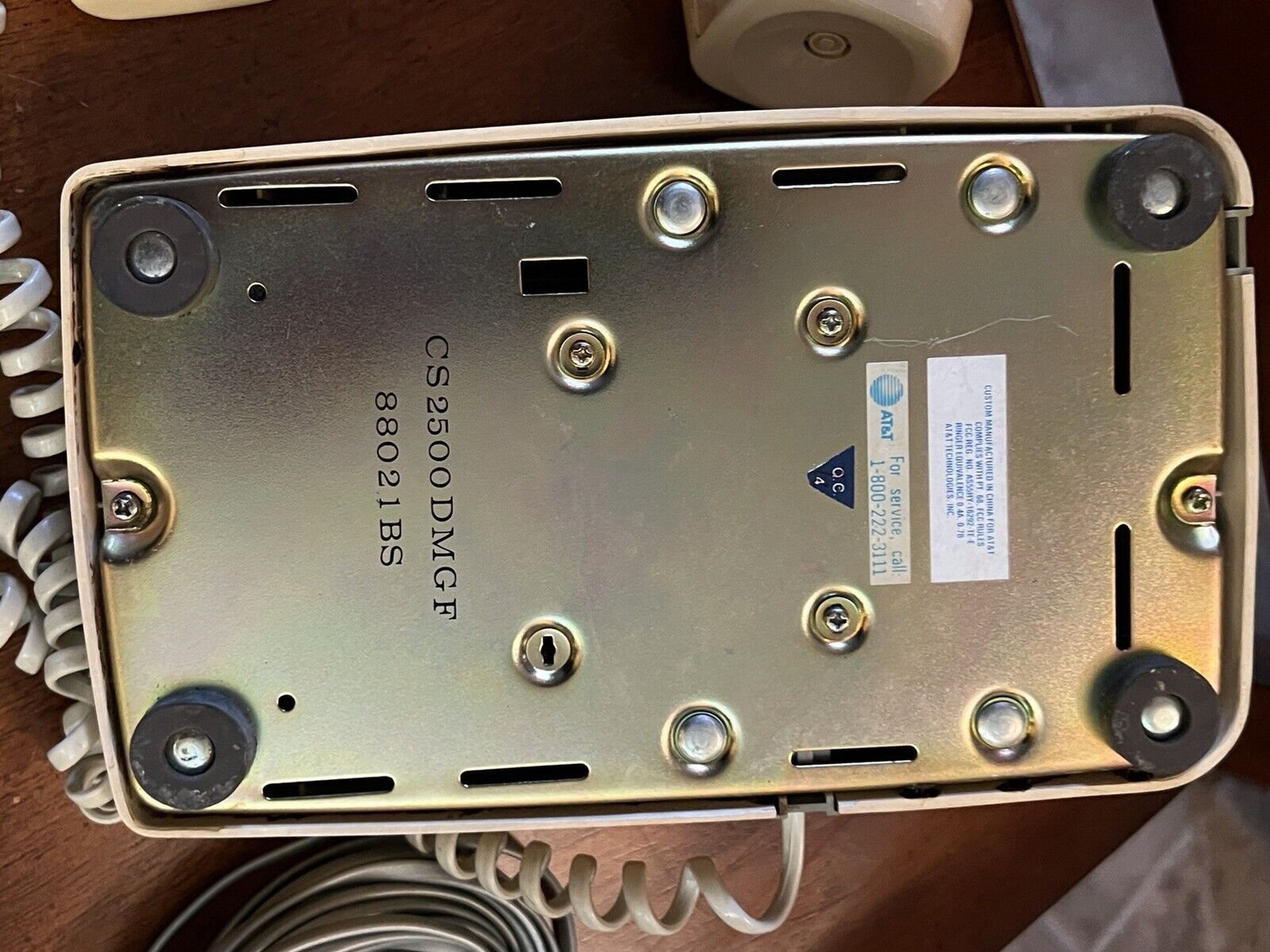 Vintage AT&T Push Button Beige Desk Phone CS2500DMGF - Etsy