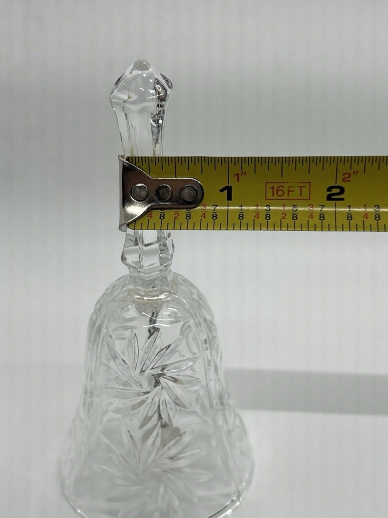Vintage Leaded Crystal Cut Art Glass Bell 5 - Etsy