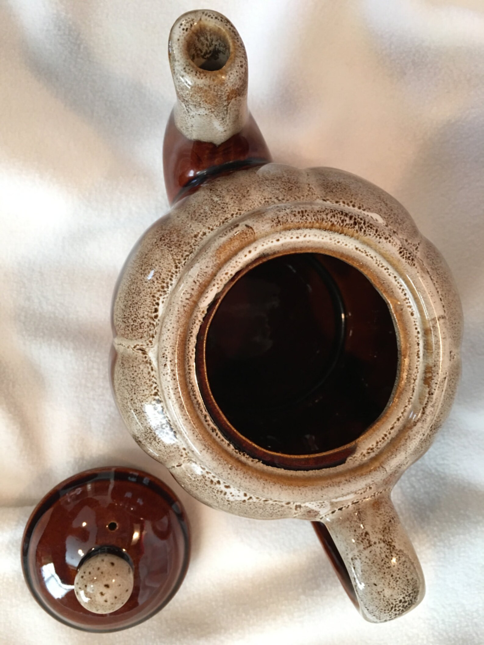 Vintage Brown Pottery Teapot Artmark - Etsy