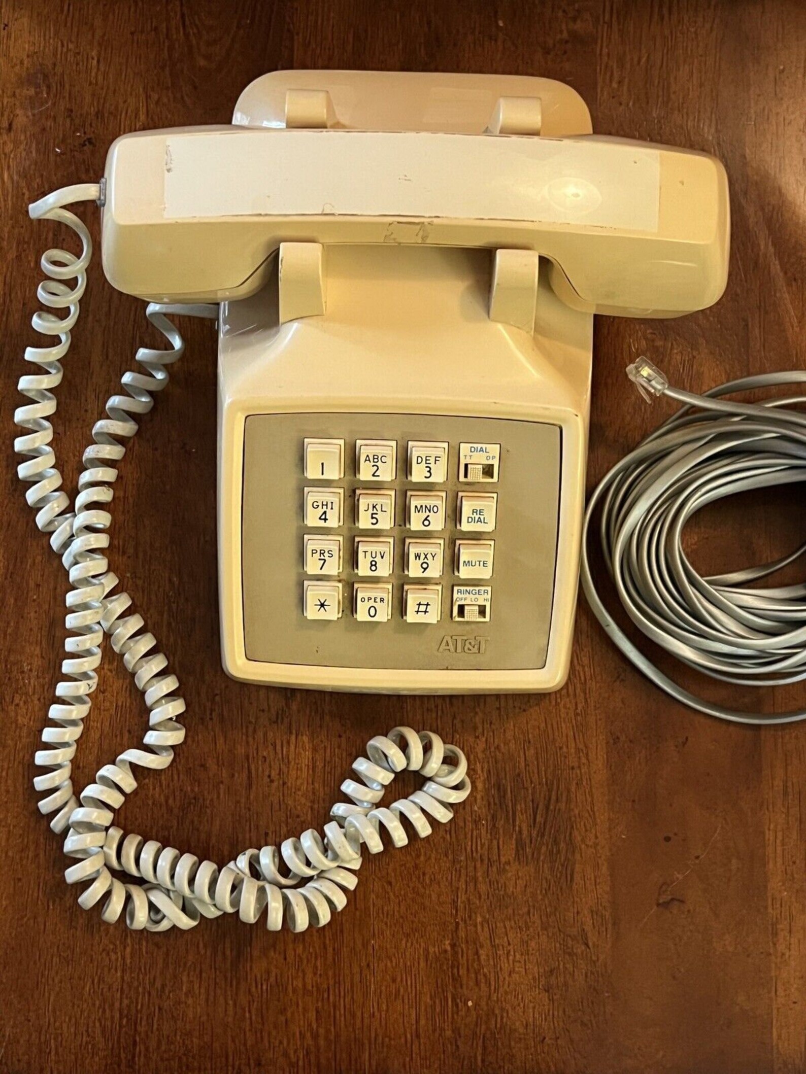 Vintage AT&T Push Button Beige Desk Phone CS2500DMGF - Etsy