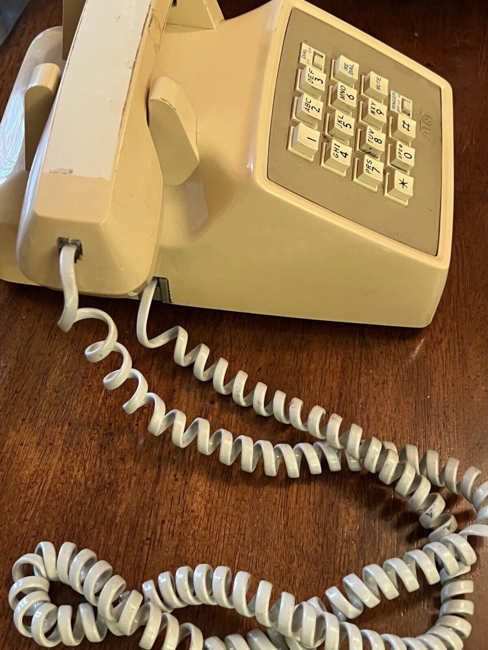 Vintage AT&T Push Button Beige Desk Phone CS2500DMGF - Etsy