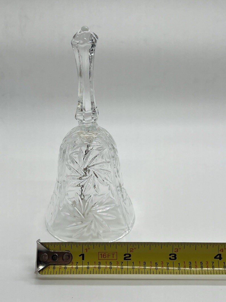 Vintage Leaded Crystal Cut Art Glass Bell 5 - Etsy