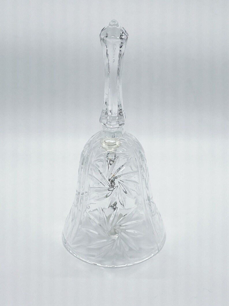 Vintage Leaded Crystal Cut Art Glass Bell 5 - Etsy