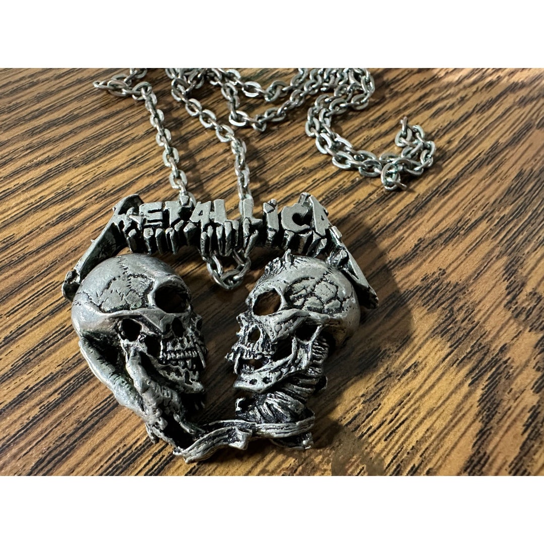 Original 1993 Metallica Pendant 20 Inch Chain Heavy Metal Rock Goth - Etsy