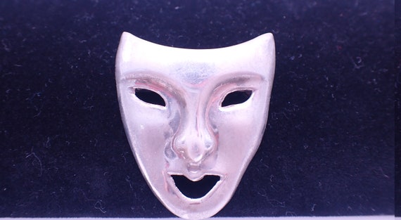 Sterling Asian Design Theater Tragedy Comedy Mask sig… - Gem