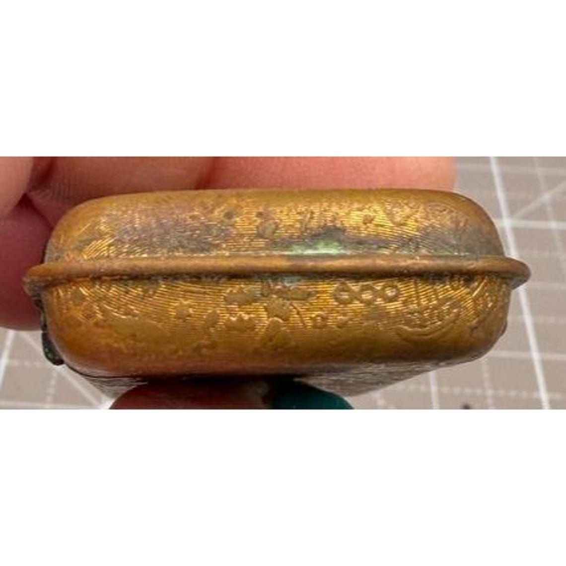 Antique Match Safe Vesta Brass Etched Asian Symbol Design 1897 - Etsy