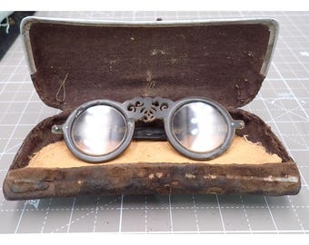 Vintage Chinese Eyeglasses Horn or Resin Carved Rims Prop Vintage Chinese Eyeglasses Horn or Resin Carved Rims Prop