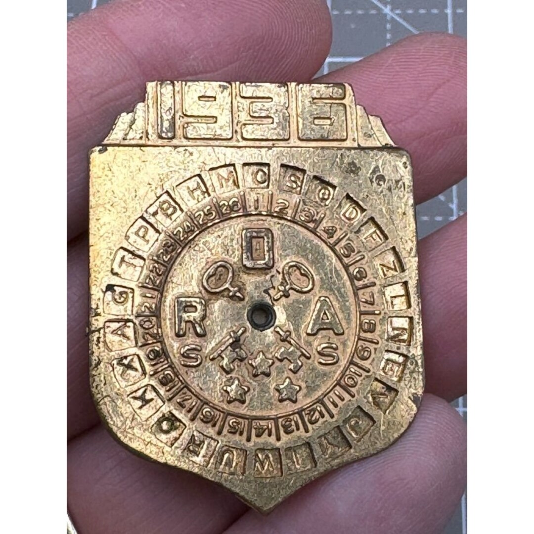 1936 Orphan Annie Secret Decoder Badge Pin Ovaltine Premium Radio - Etsy