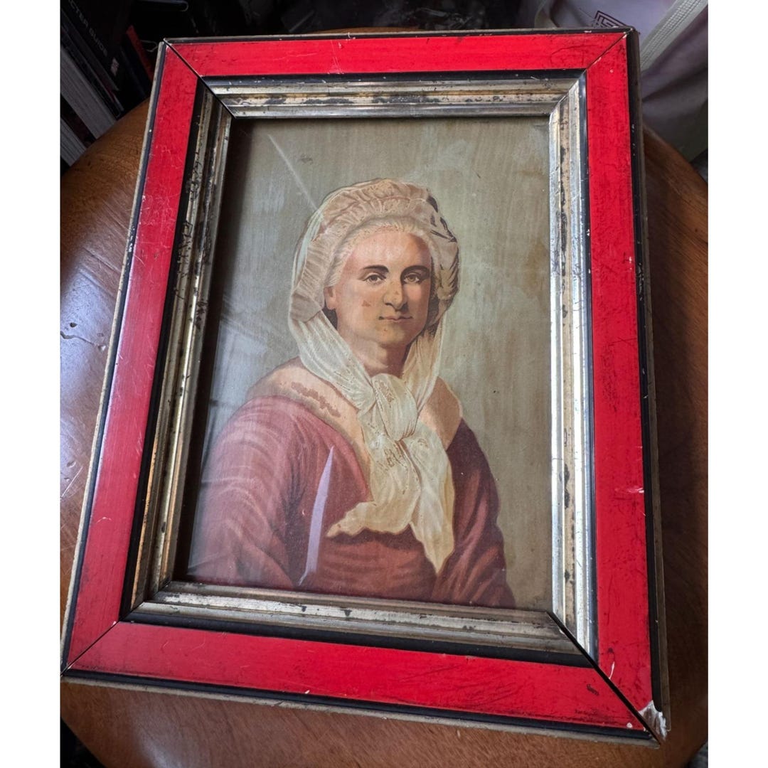 Martha Washington Picture Painting in Wood Frame - Etsy