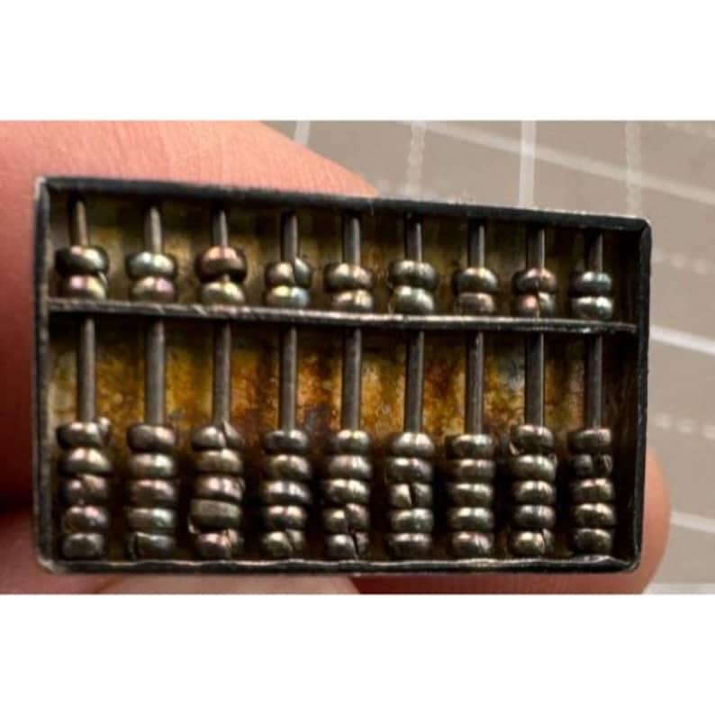 Vintage Sterling Silver Abacus Cufflinks Mechanical Hong Kong - Etsy