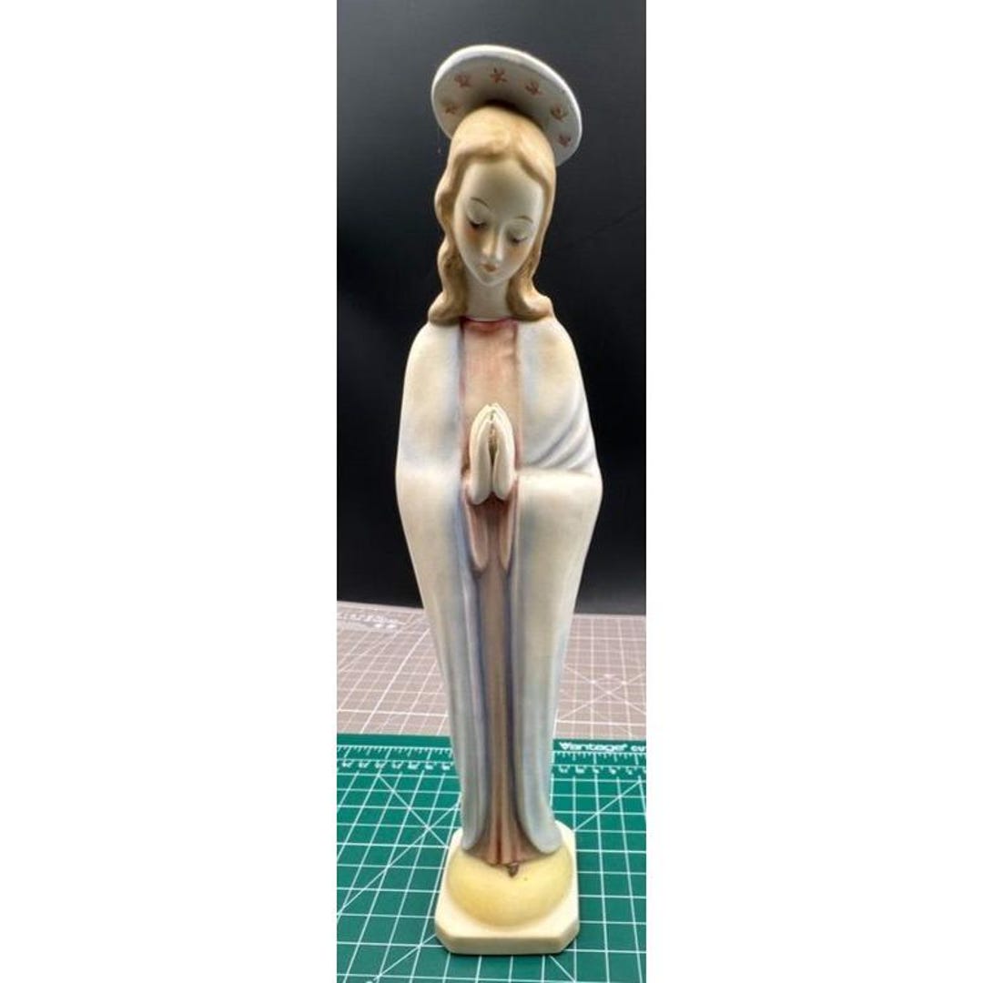 Vintage Porcelain Goebel Hummel Virgin Mary 45/0 Religious Statue 10 1/ ...