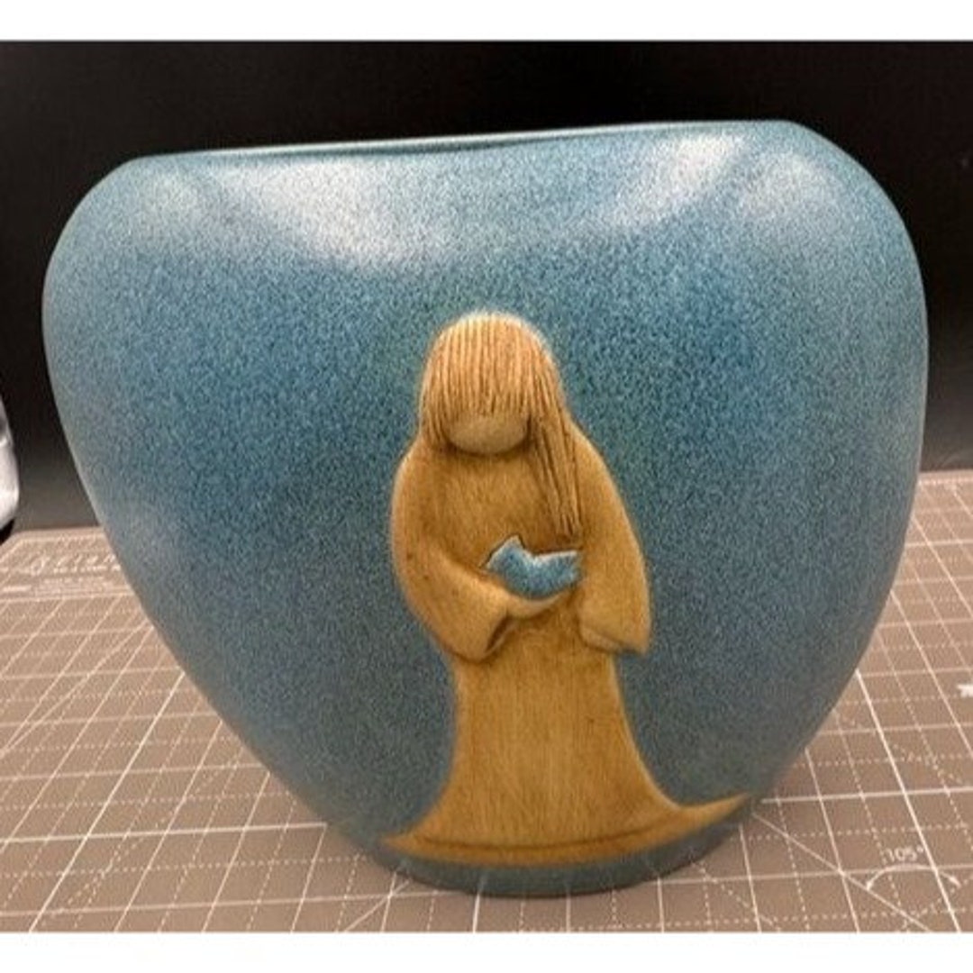 Jack Black Navajo Blue Willow Holding Dove Southwestern Pottery 1987 - Etsy