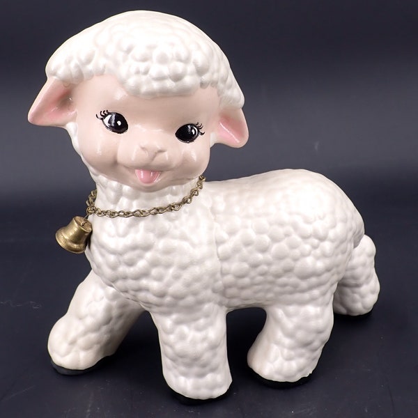 Ceramic Lamb Figurine - Etsy