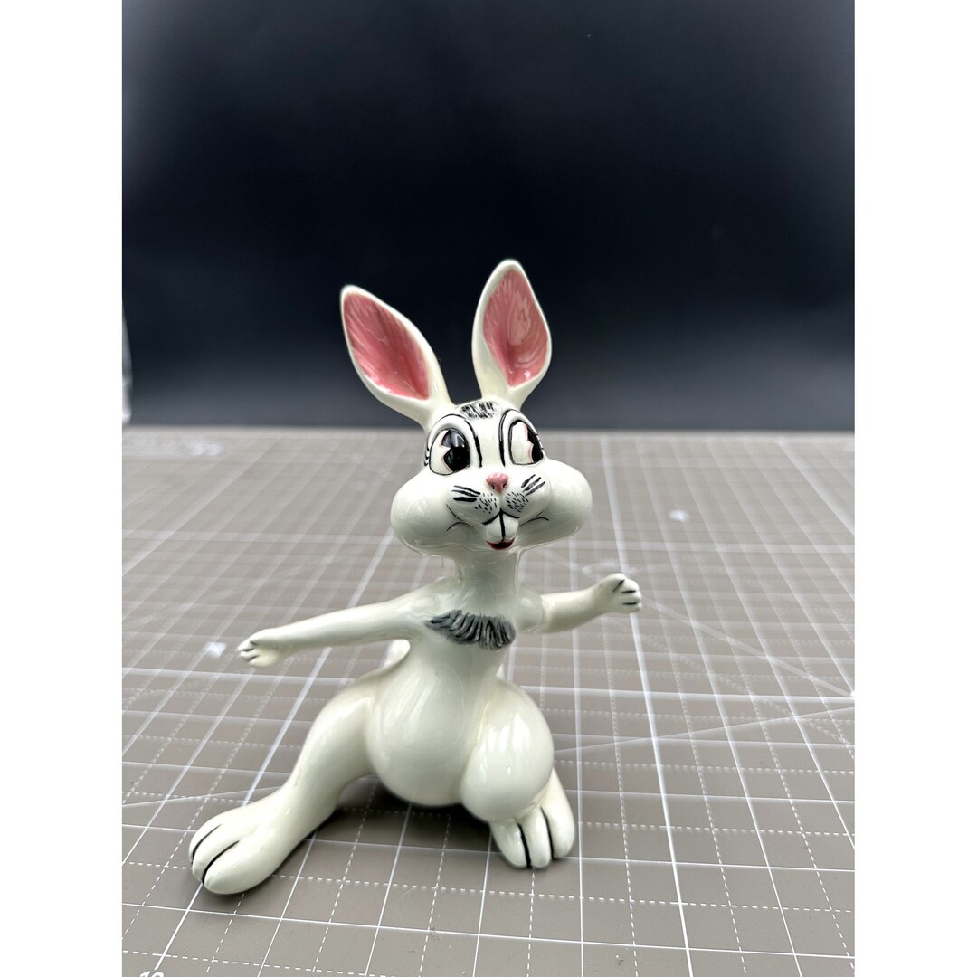 Atlantic Mold Vintage Rabbit Artesian Figurine Arms Outstretched ...